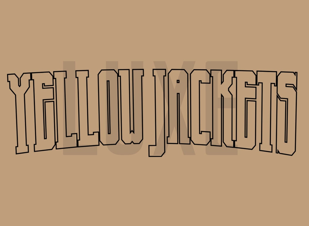 Yellow Jackets Outline PNG - Etsy