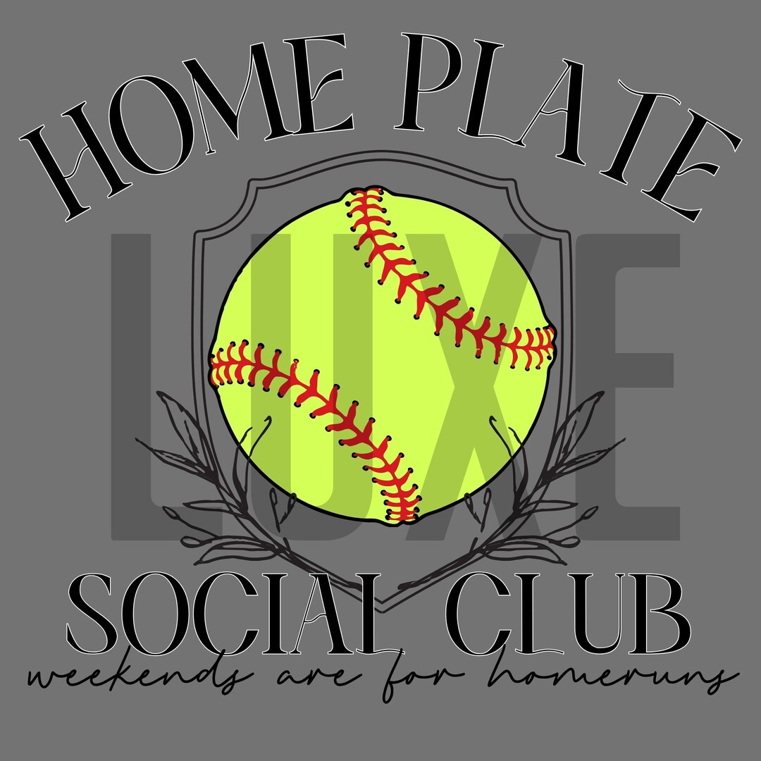 Home Plate Softball Social Club PNG - Etsy