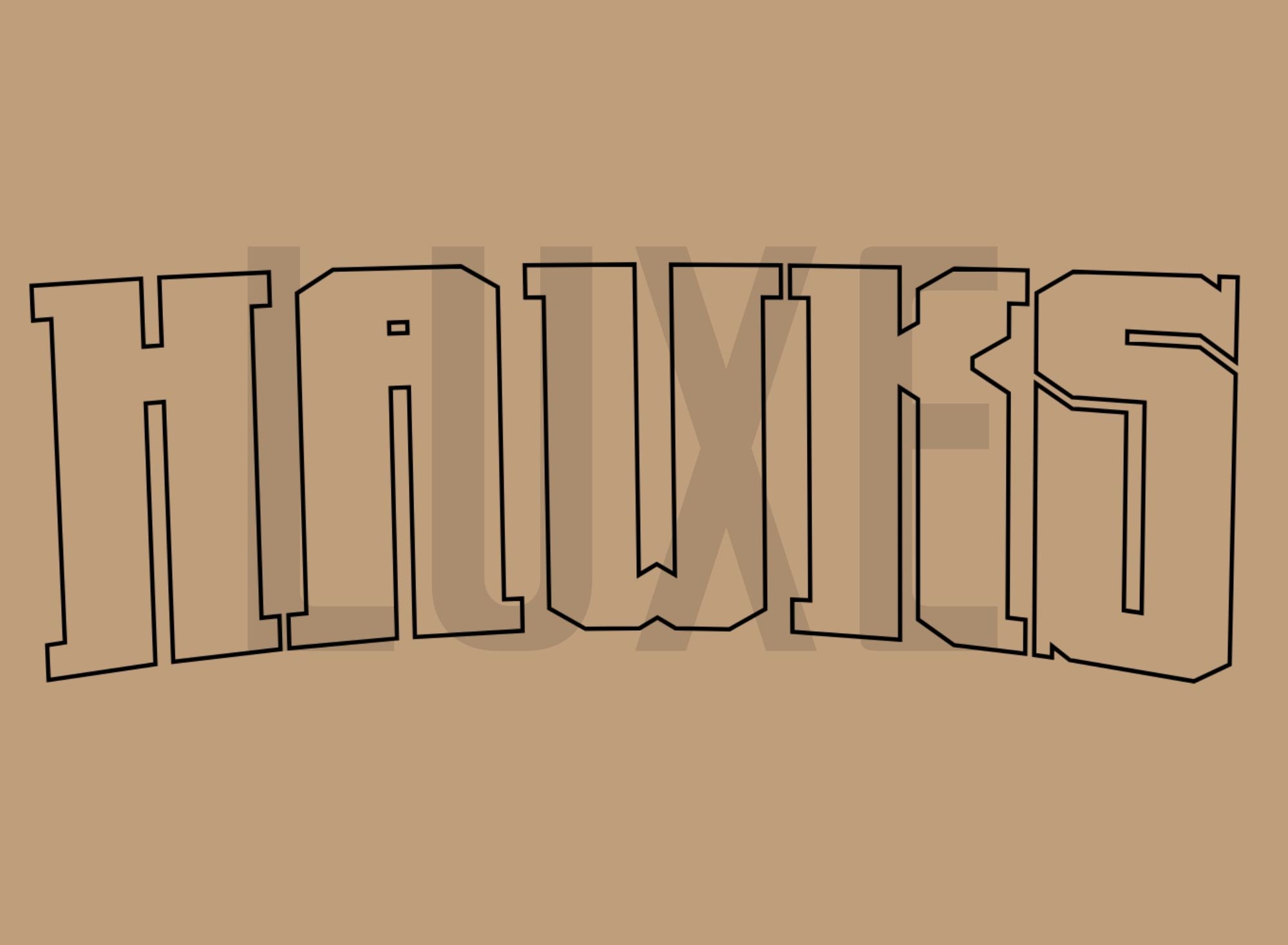 Hawks Outline PNG - Etsy