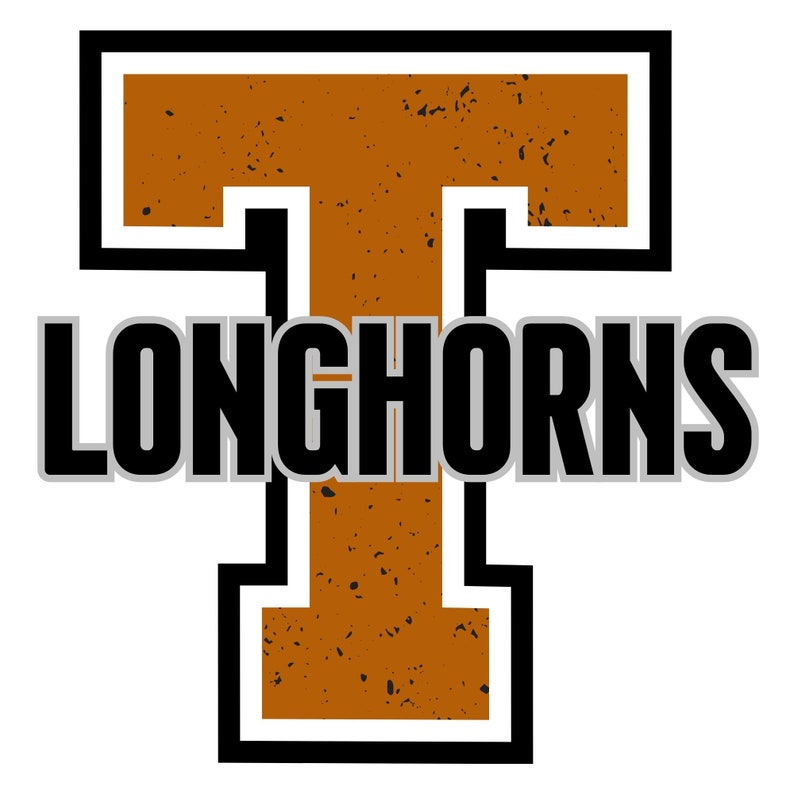 Varsity Letters Longhorns PNG - Etsy