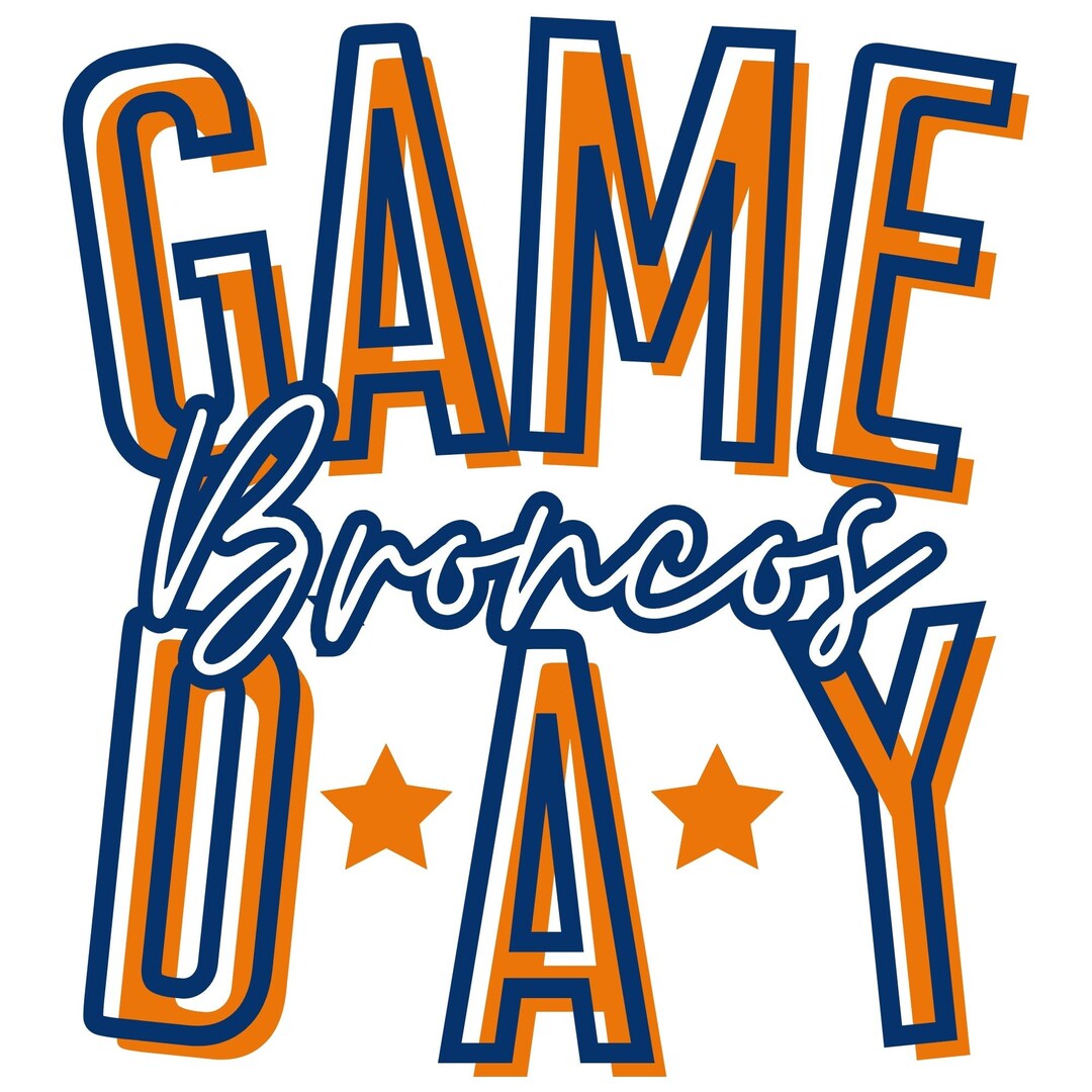 Game Day Broncos PNG - Etsy