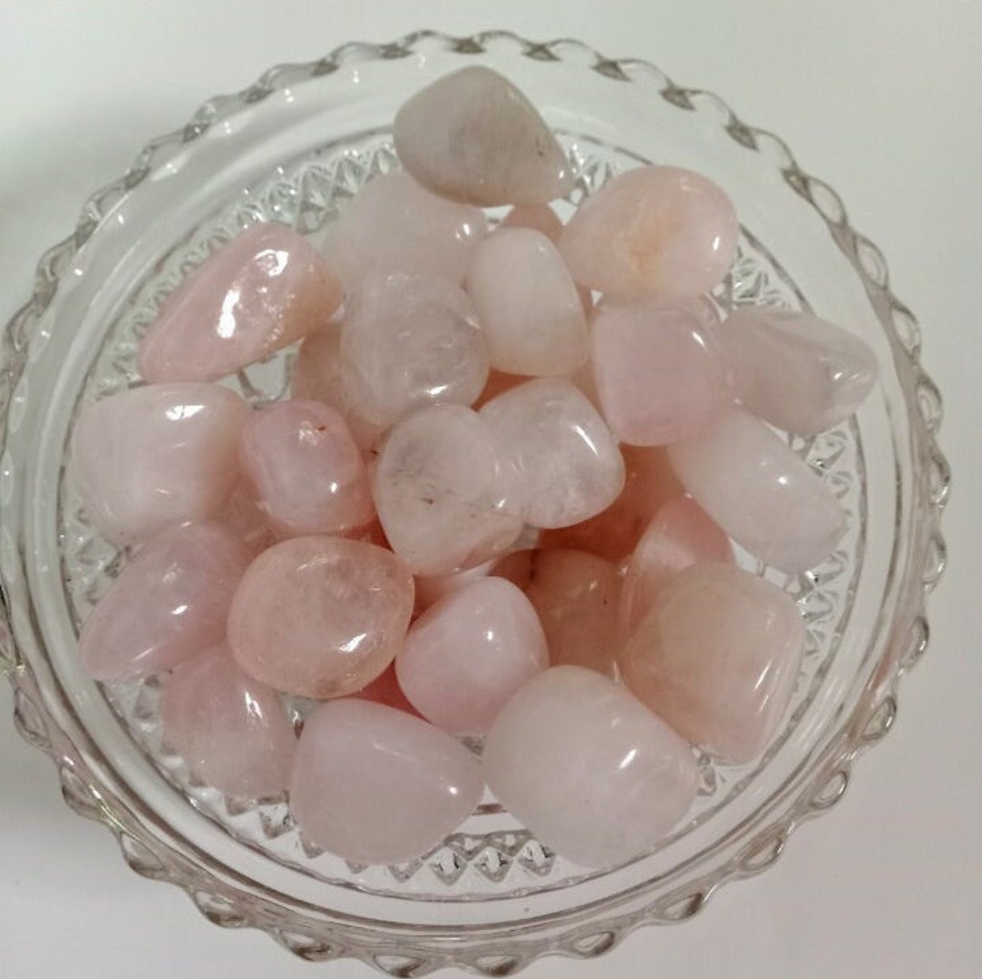 Rose Quartz// Tumbled Rose Quartz Natural Rose Quartz Love Crystal Rose ...