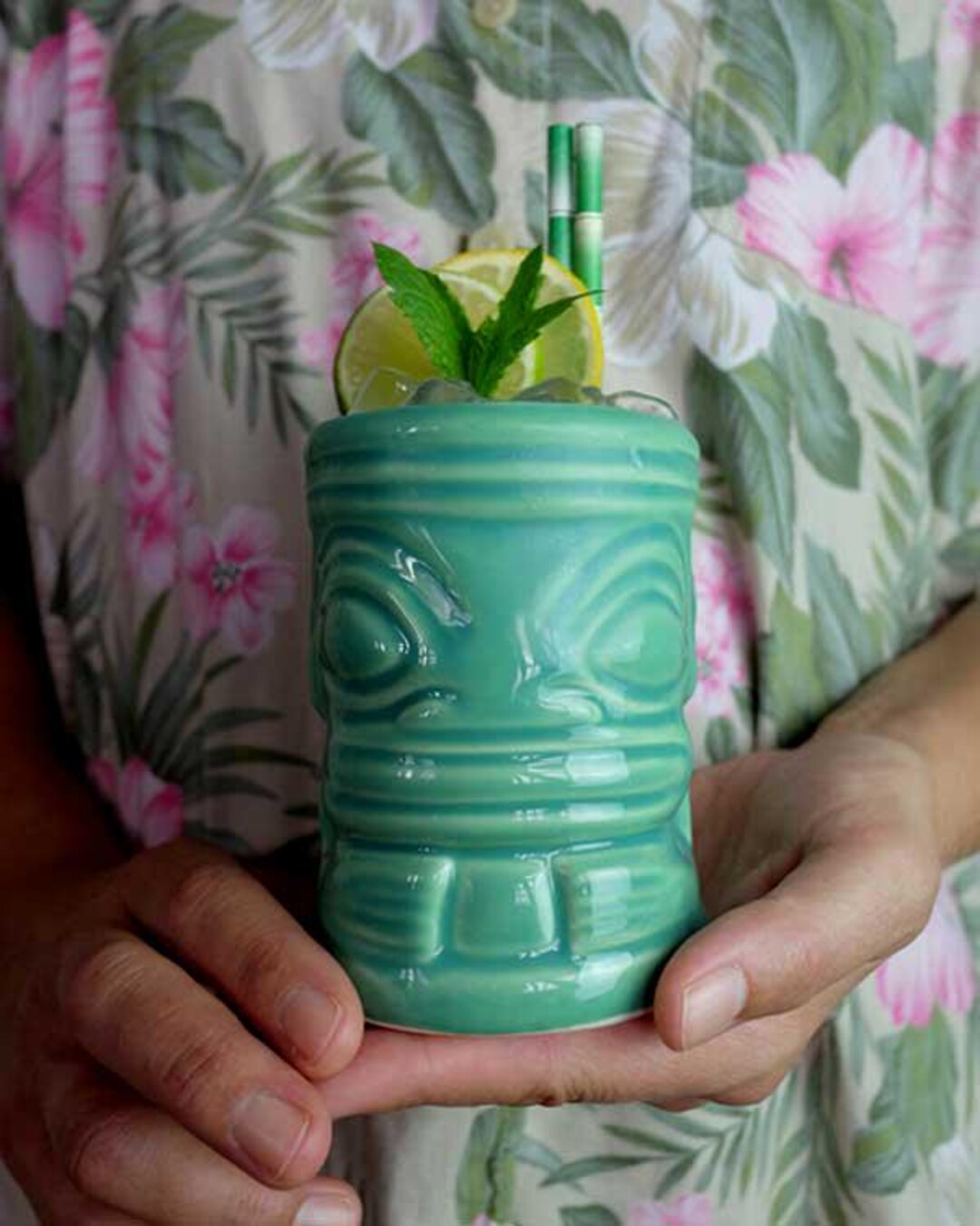 Marqui Marq Ceramic Tiki Mug- Jade Green - Etsy