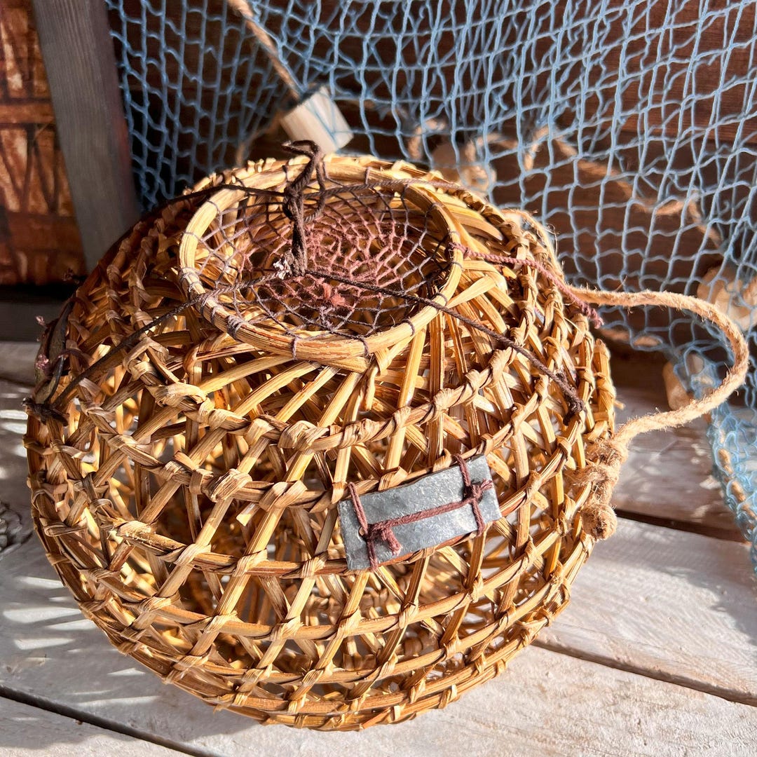 Decorative Tiki Fish Trap, Small - Etsy