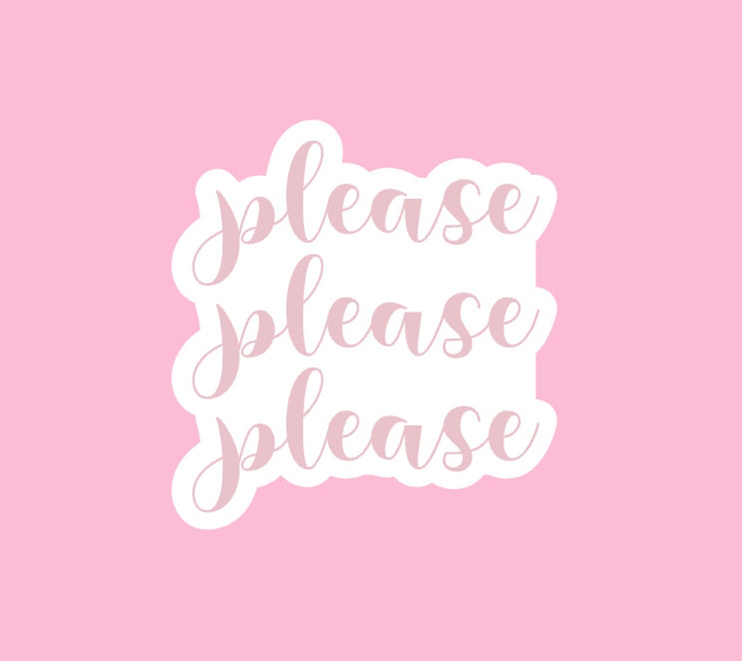 Sabrina Carpenter please Please Please Sticker - Etsy