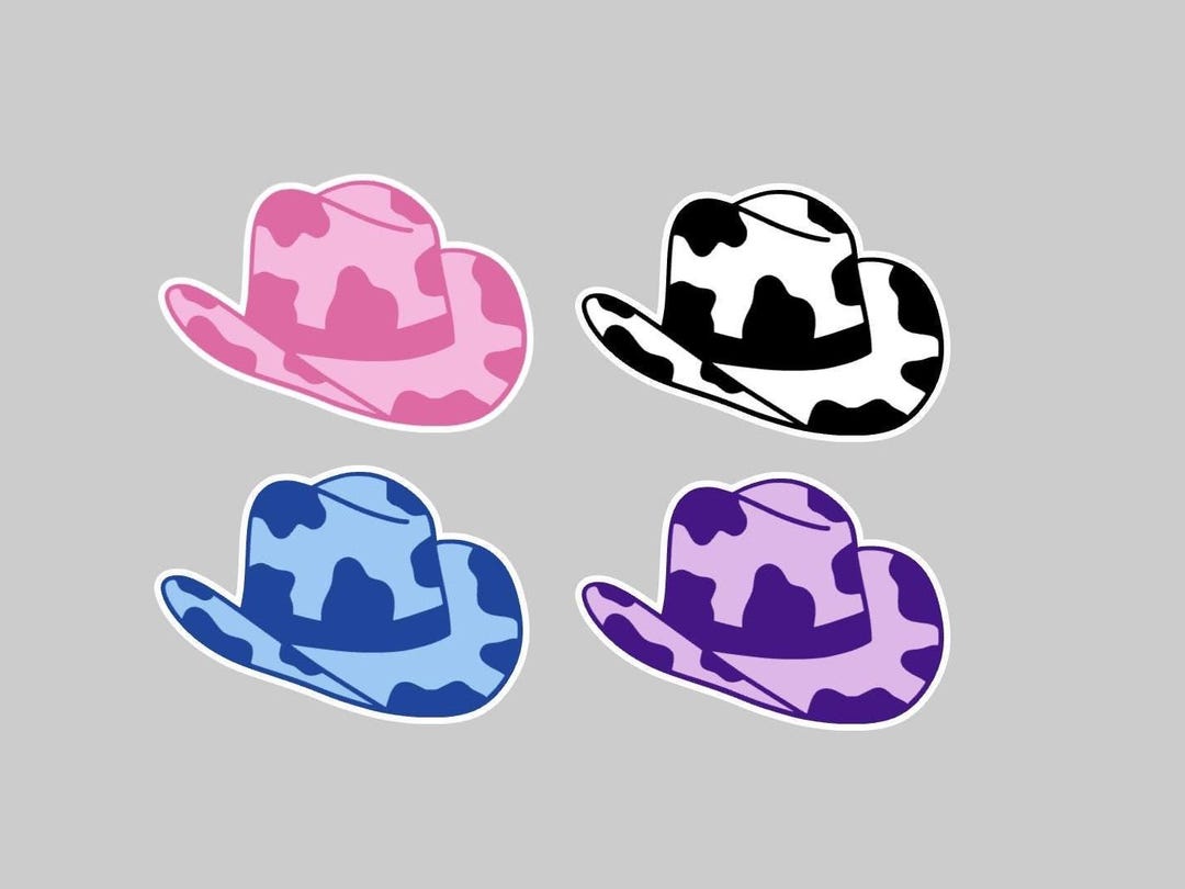 Cowboy Hat Sticker - Etsy