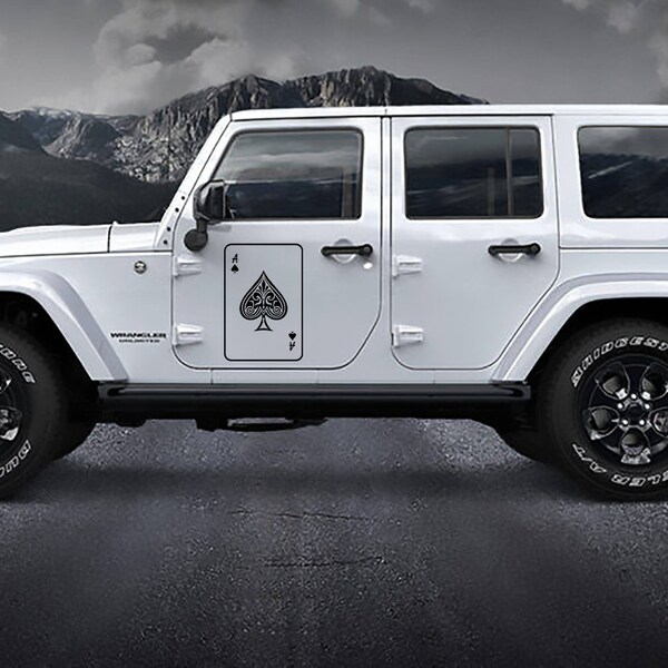 Ace of Spades Car Decal - Etsy