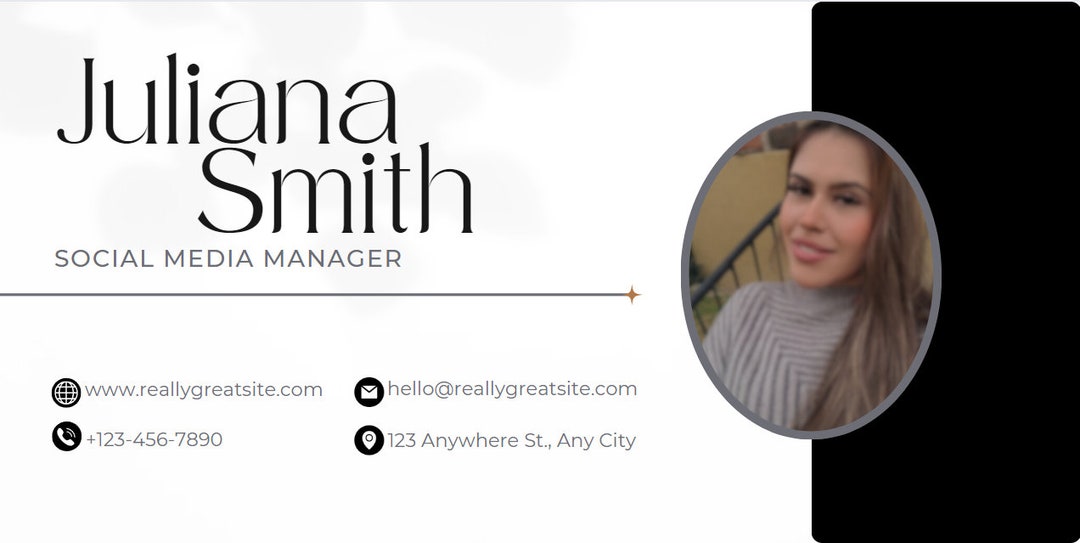 Email Signature Template Editable With Canva Minimalistic - Etsy