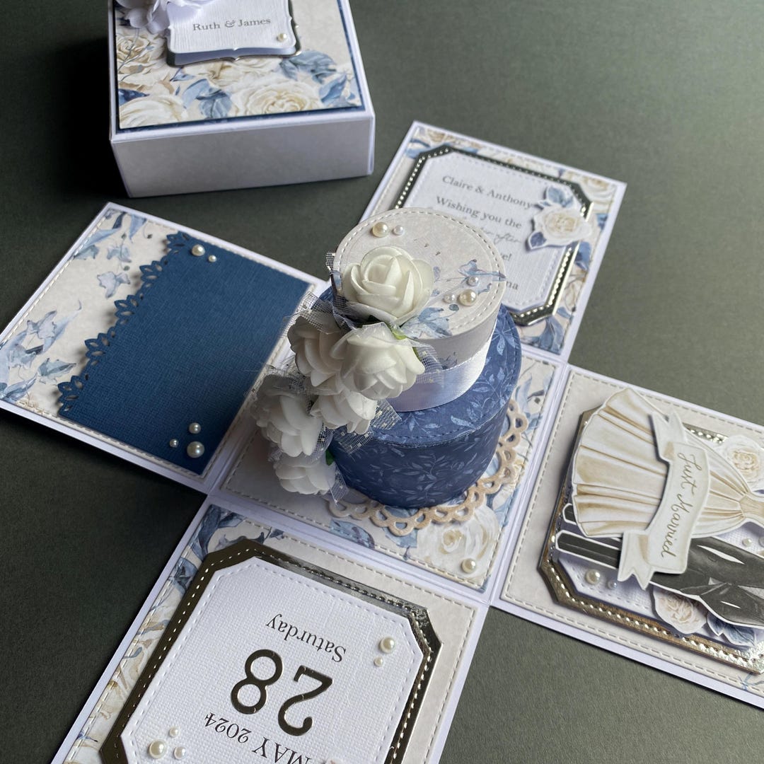 Custom Exploding Box Card/ Explosion Box Wedding / Wedding Keepsake ...