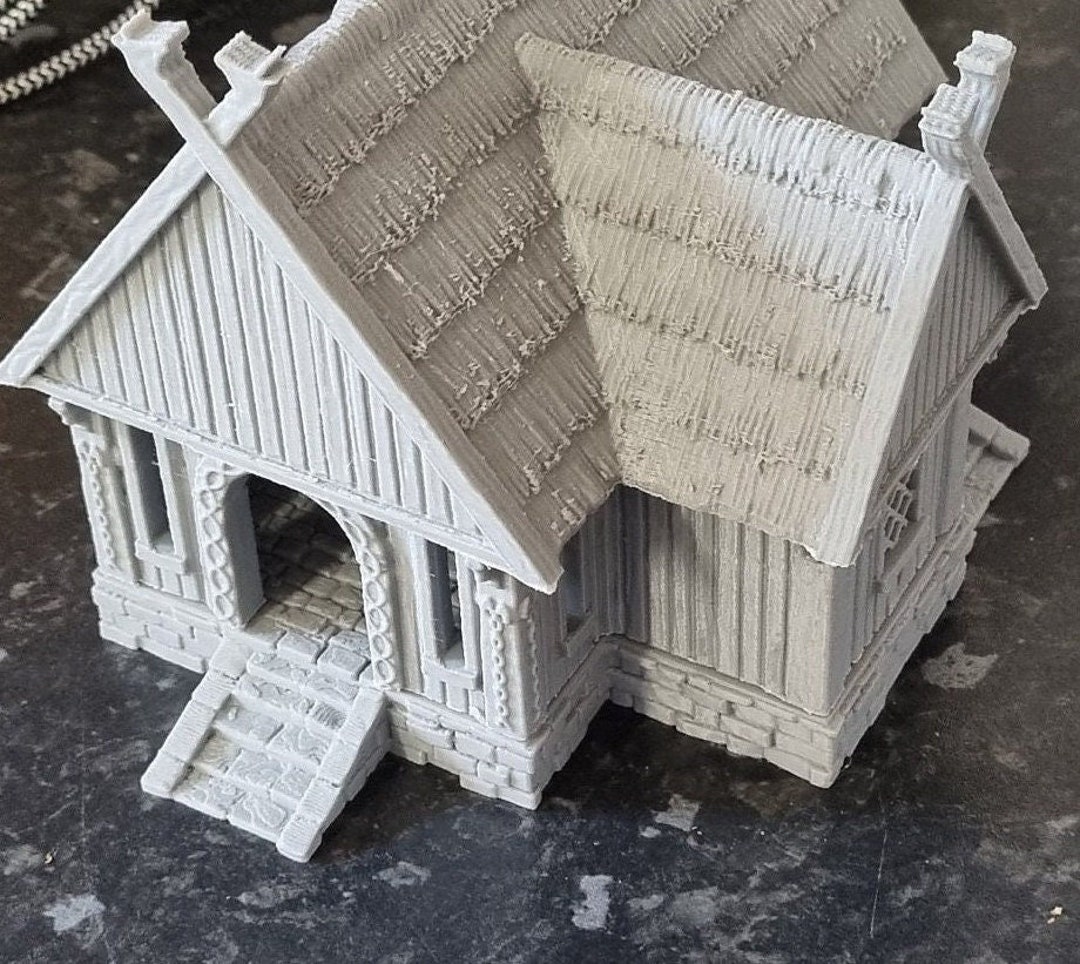 Villagers Model Cottage Tabletop Miniatures and Props Dungeons and ...