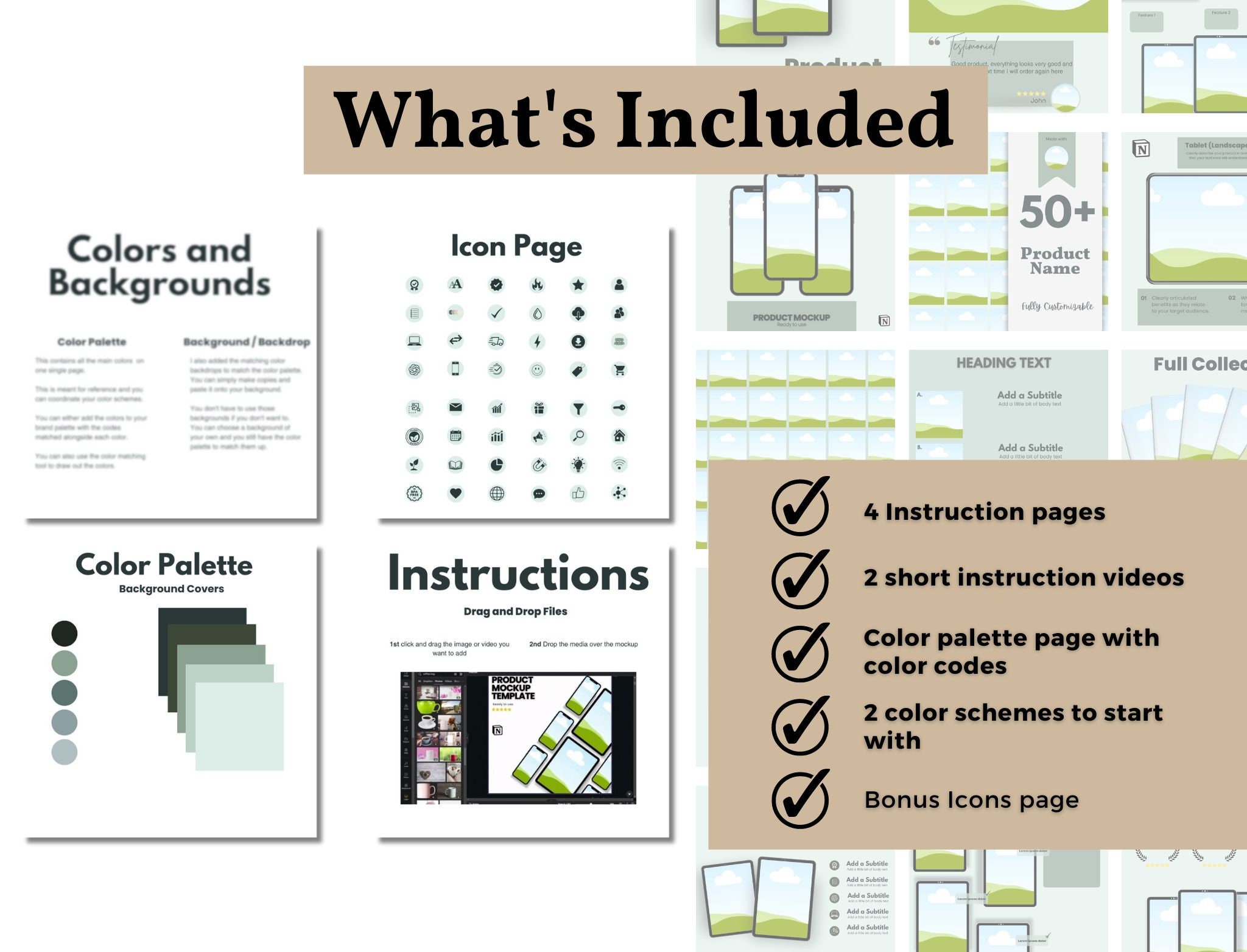 Instagram Square Mockup Template | Canva Design | Digital Products ...