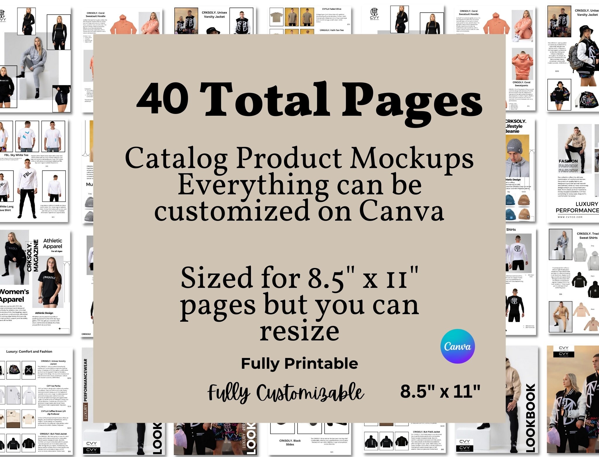 Catalog Line Sheet Magazine, Clothing and Wholesale Products, Canva ...