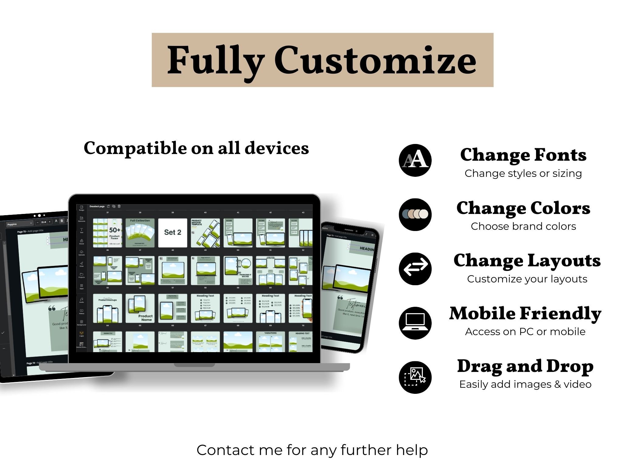 Instagram Square Mockup Template | Canva Design | Digital Products ...