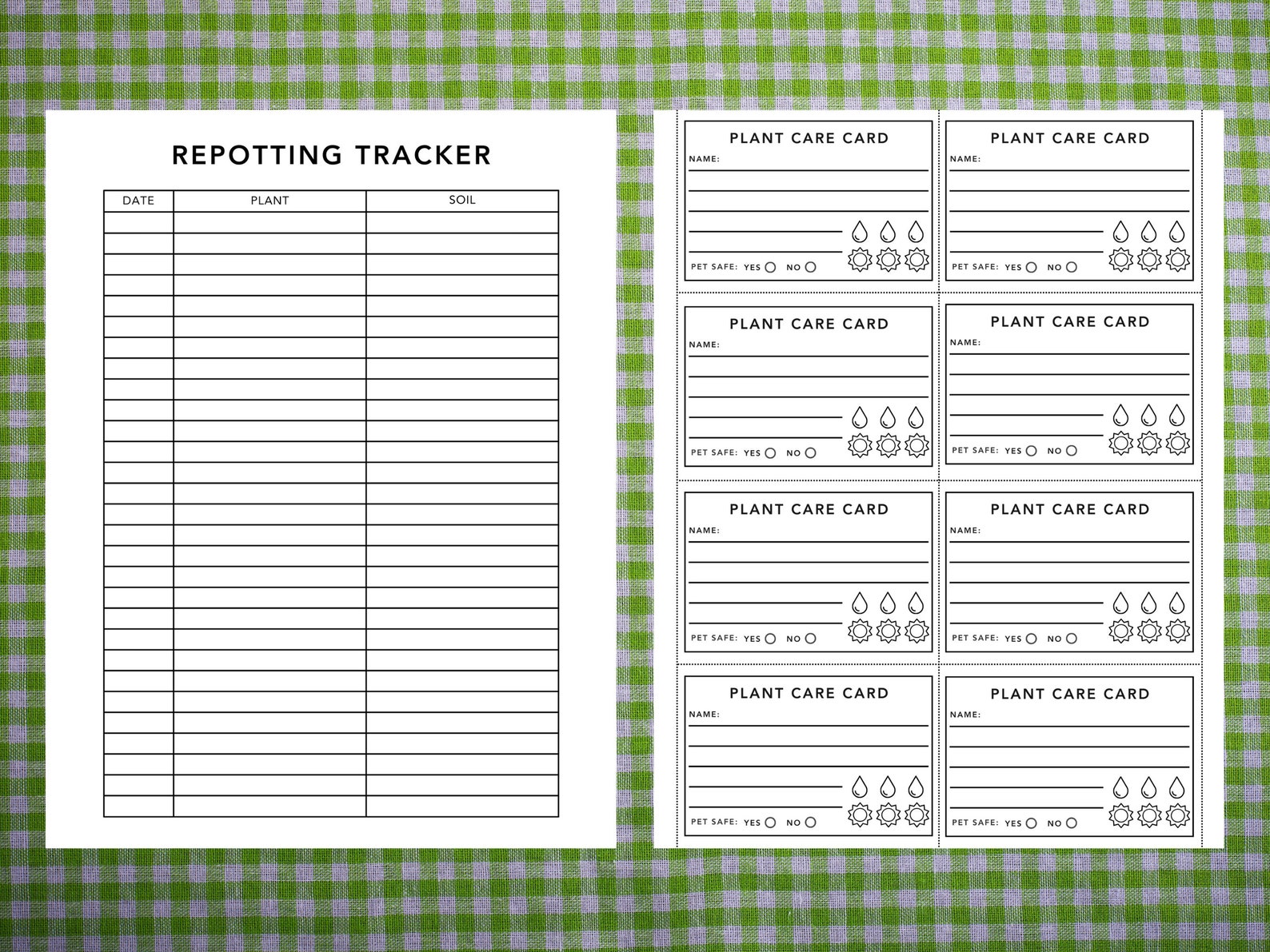 Plant Care Pages - Goodnotes and Printable, Journal Pages, Plant Care ...