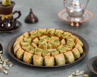 Turkish Ottoman Palace Dessert, Pistachio Baklava Gift Box, Daily and ...