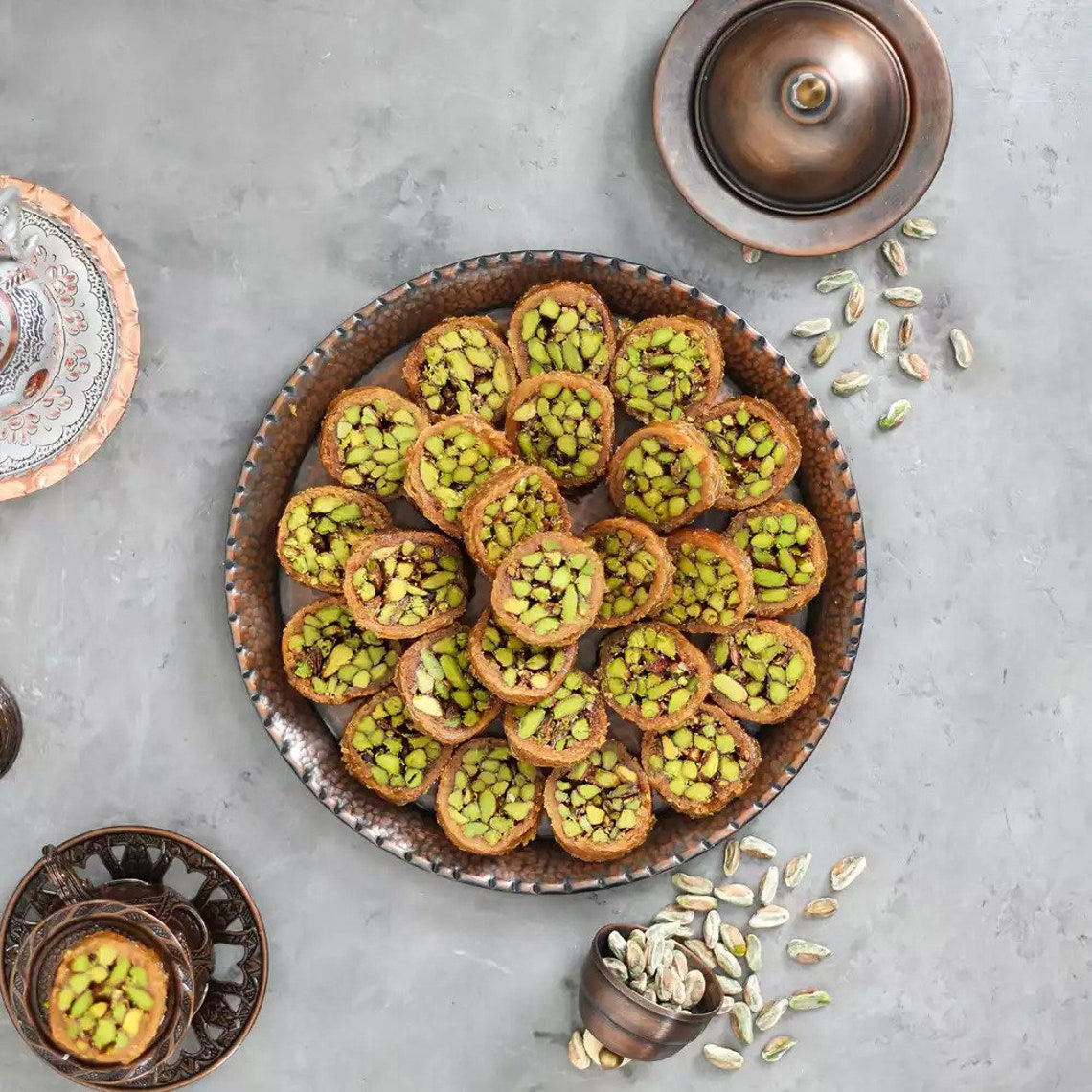 Turkish Ottoman Palace Dessert, Pistachio Baklava Gift Box, Daily and ...