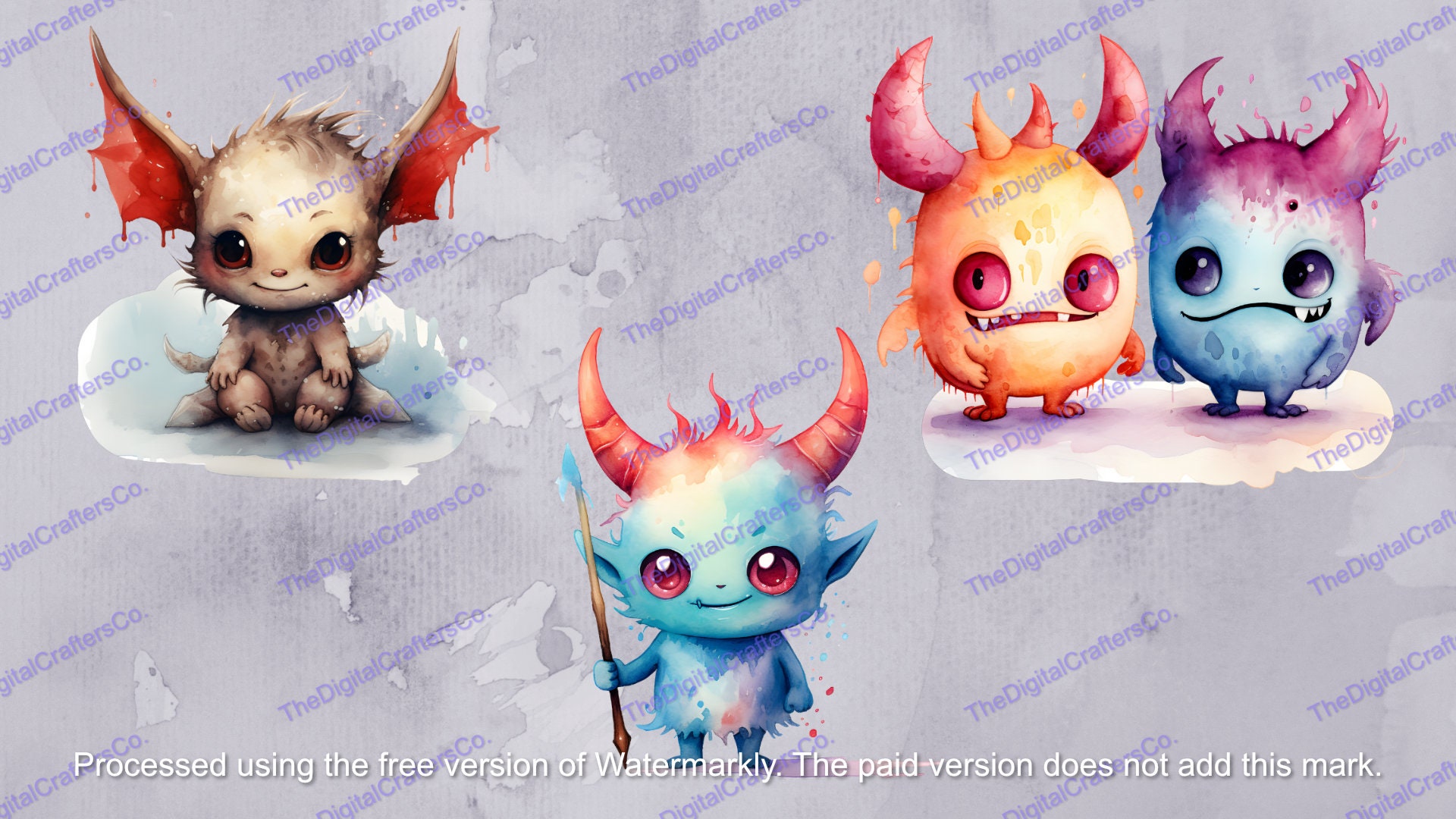 Halloween Demon SVG PNG Collection | Cute Demons Clipart | Spooky ...