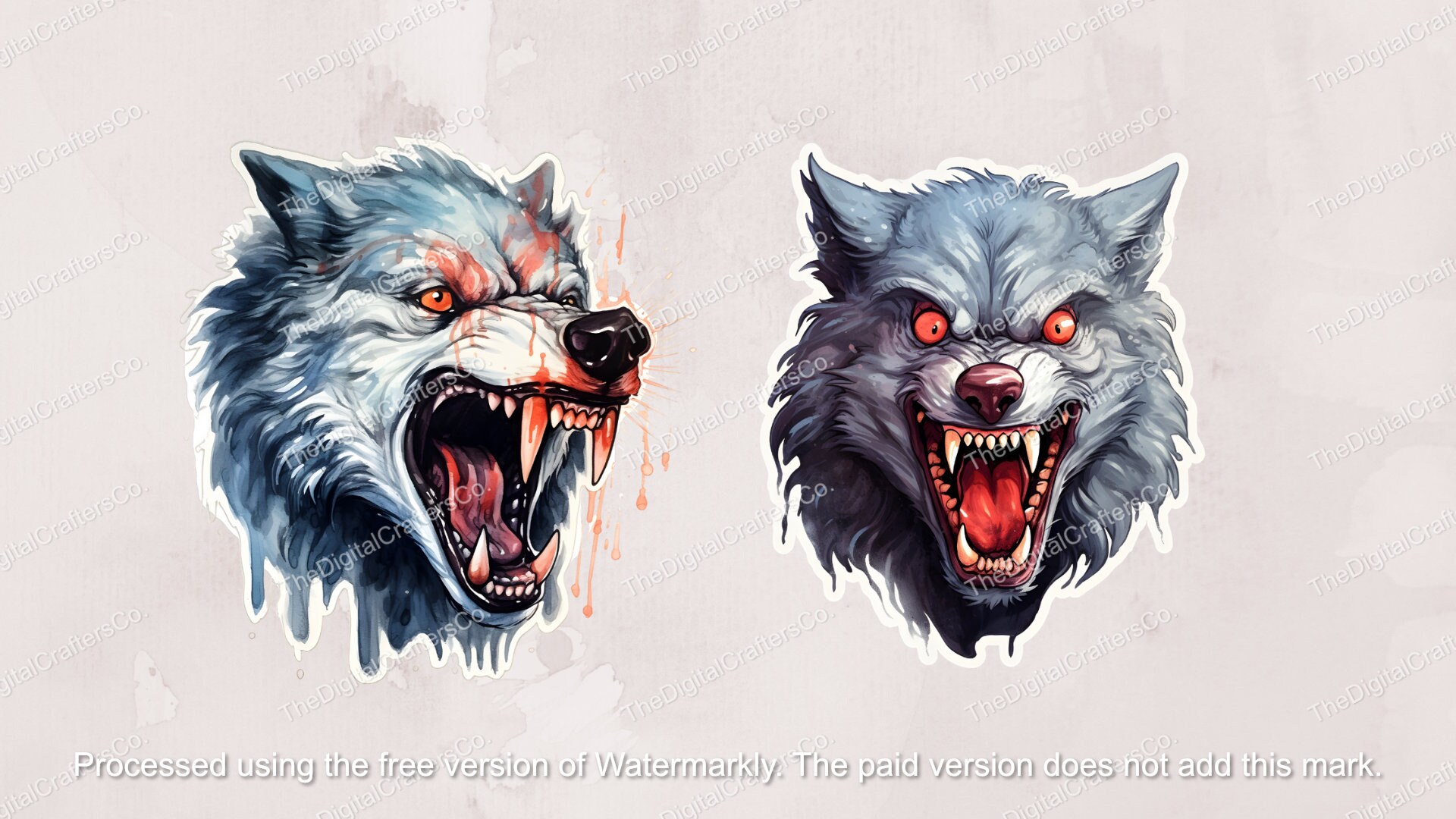 Werewolf SVG PNG Collection Werewolf Clipart Instant Download 20 High ...