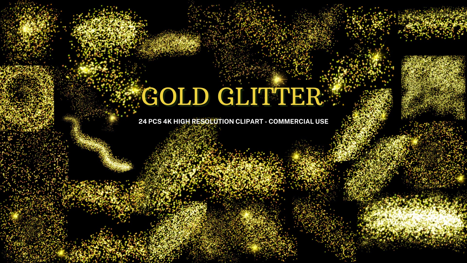 Gold Glitter Fairy Dust SVG PNG Collection | Gold Glitter Fairy Dust ...