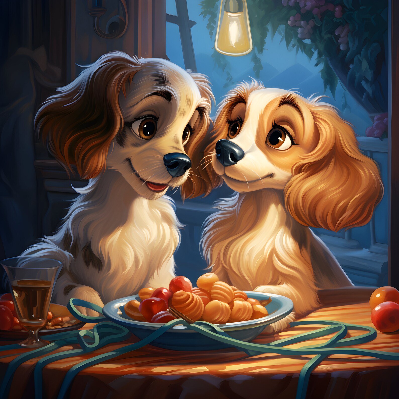 Lady and the Tramp Clipart Set, 25 Animal Art, Printable Lover Dogs - Etsy
