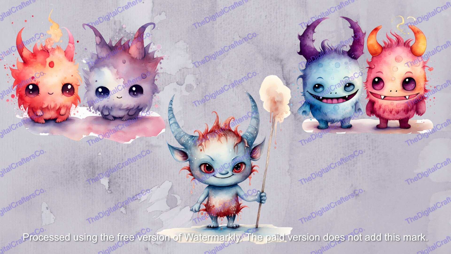 Halloween Demon SVG PNG Collection | Cute Demons Clipart | Spooky ...