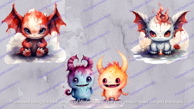 Halloween Demon SVG PNG Collection | Cute Demons Clipart | Spooky ...