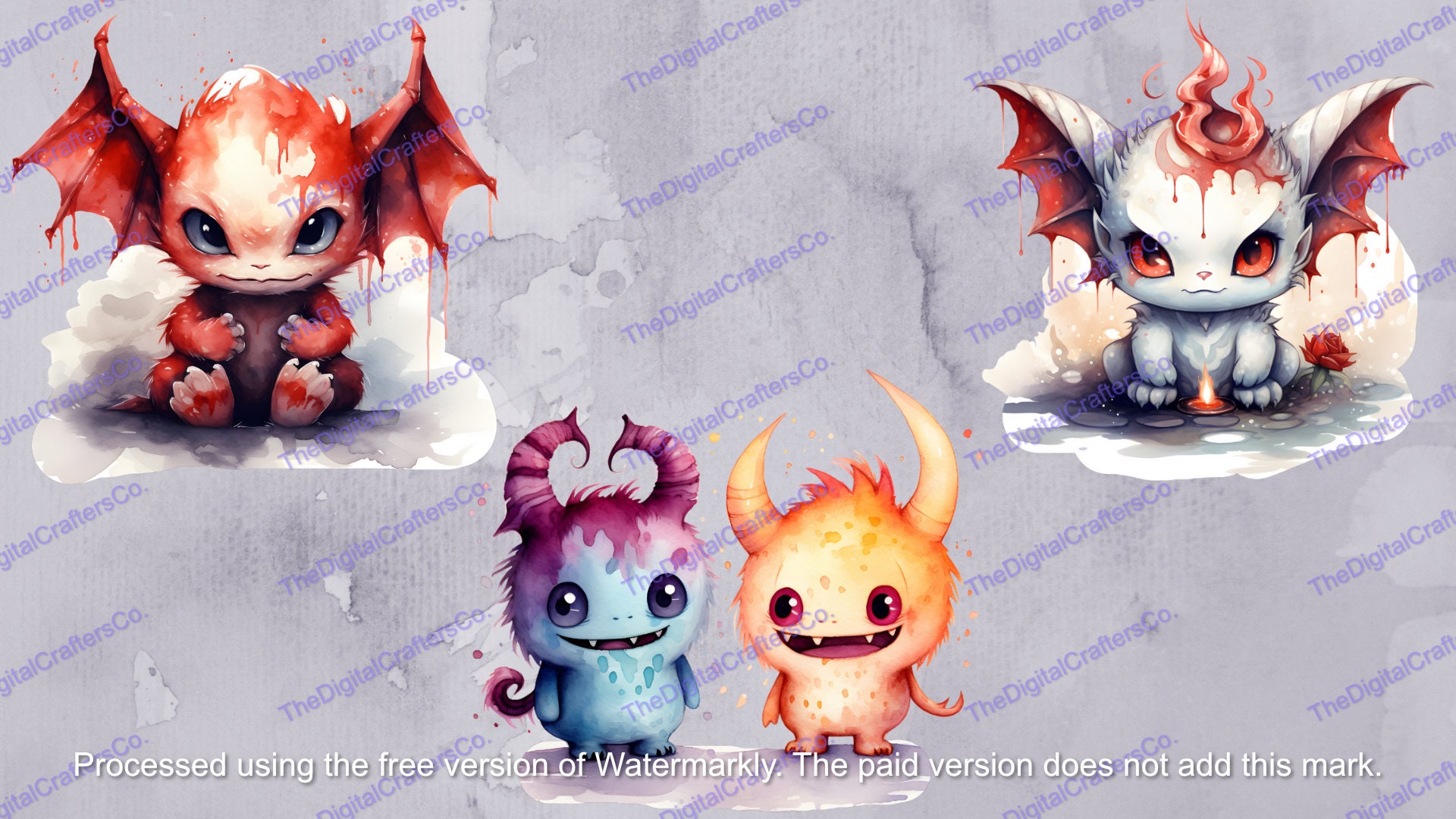Halloween Demon SVG PNG Collection | Cute Demons Clipart | Spooky ...