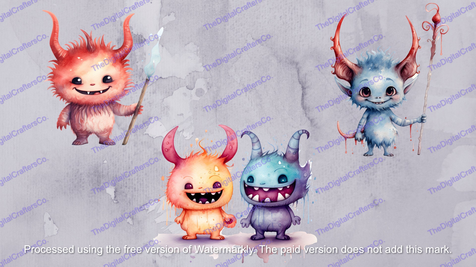 Halloween Demon SVG PNG Collection | Cute Demons Clipart | Spooky ...