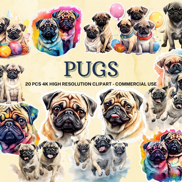 Pug Svg - Etsy