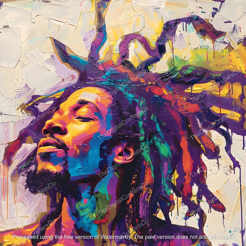 20 Bob Marley Pop Art PNG, One Love High Quality Images, Printable ...