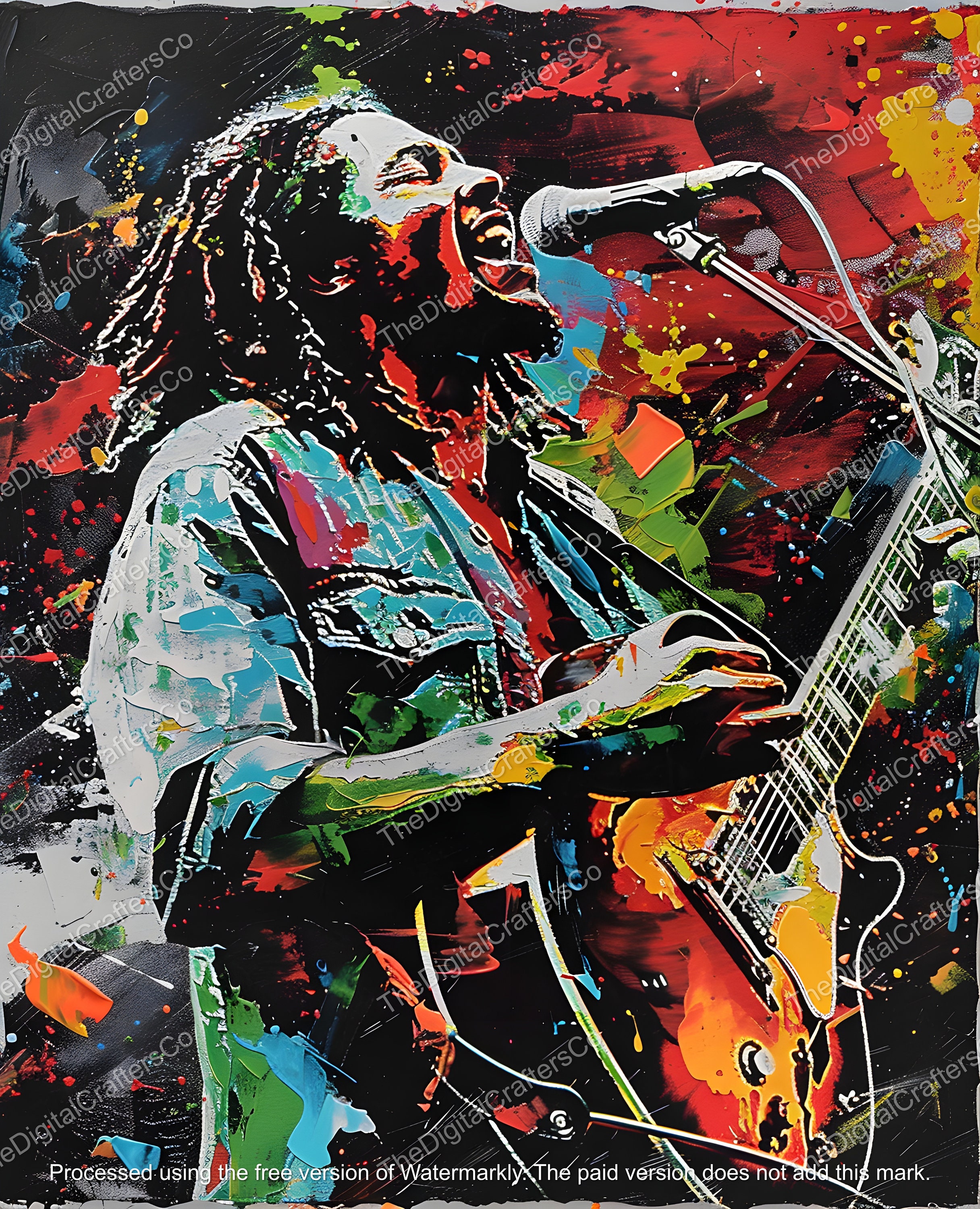 14 Bob Marley PNG Oil Painting Style, One Love High Quality Images ...