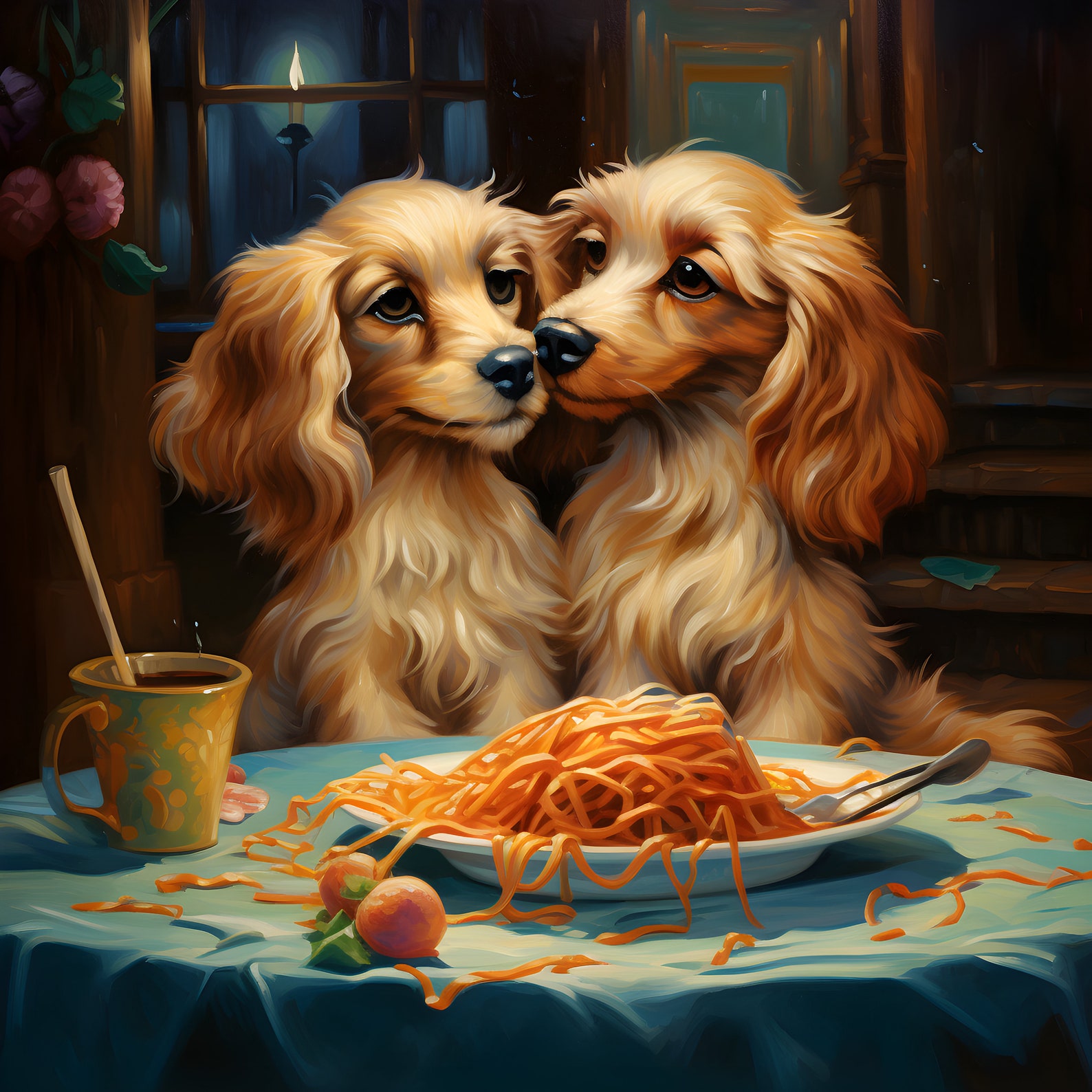 Lady and the Tramp Clipart Set, 25 Animal Art, Printable Lover Dogs - Etsy