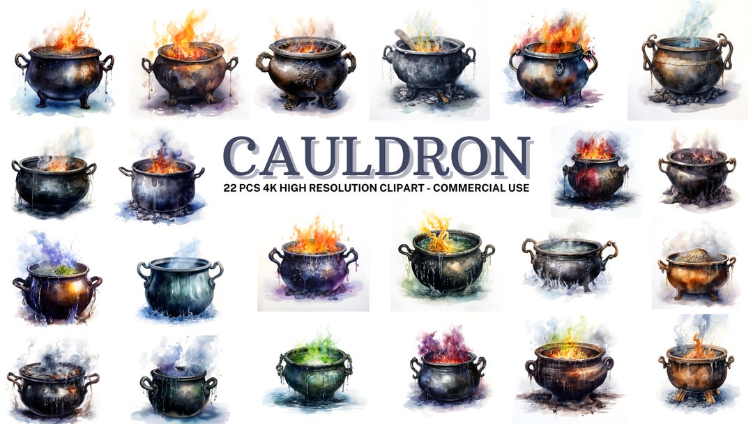 Cauldron SVG PNG Collection | Cauldron Clipart | Halloween Bundle ...