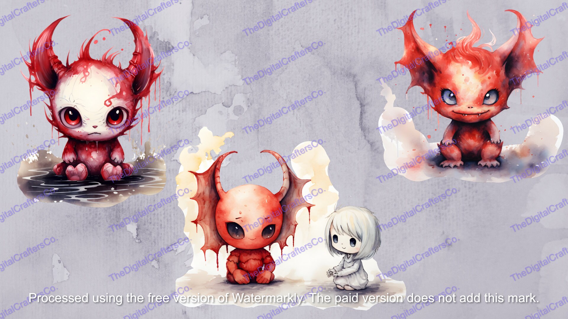 Halloween Demon SVG PNG Collection | Cute Demons Clipart | Spooky ...