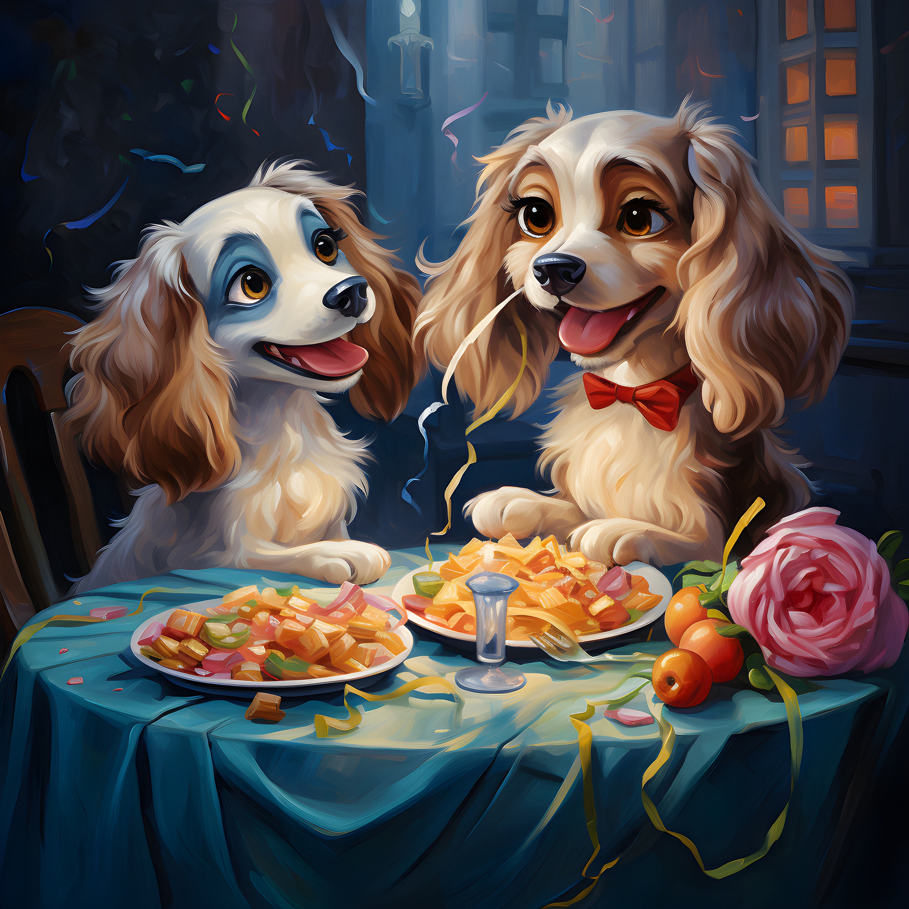 Lady and the Tramp Clipart Set, 25 Animal Art, Printable Lover Dogs - Etsy