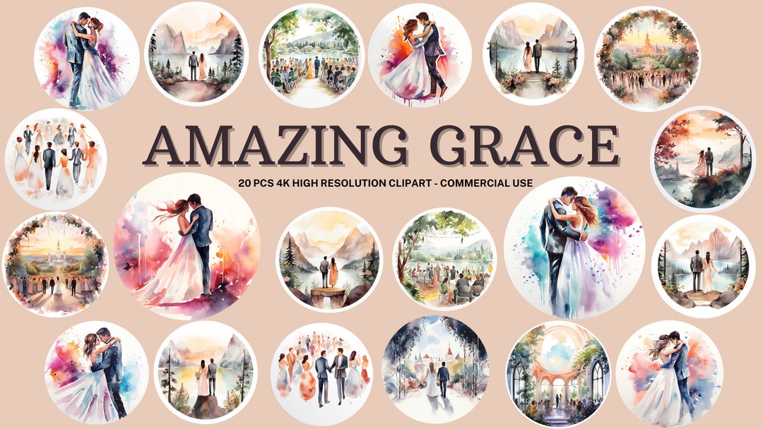 Circle Wedding SVG PNG Collection | Watercolor Wedding Clipart ...