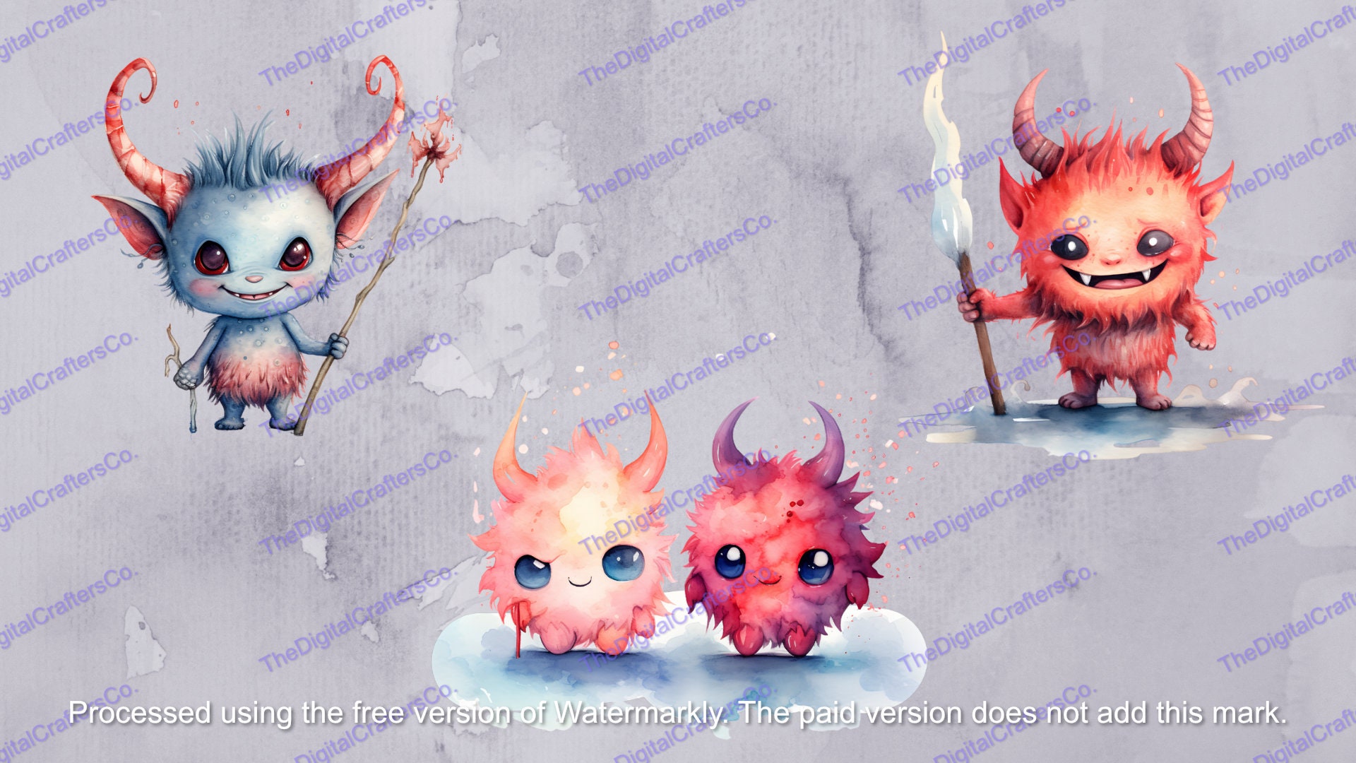 Halloween Demon SVG PNG Collection | Cute Demons Clipart | Spooky ...