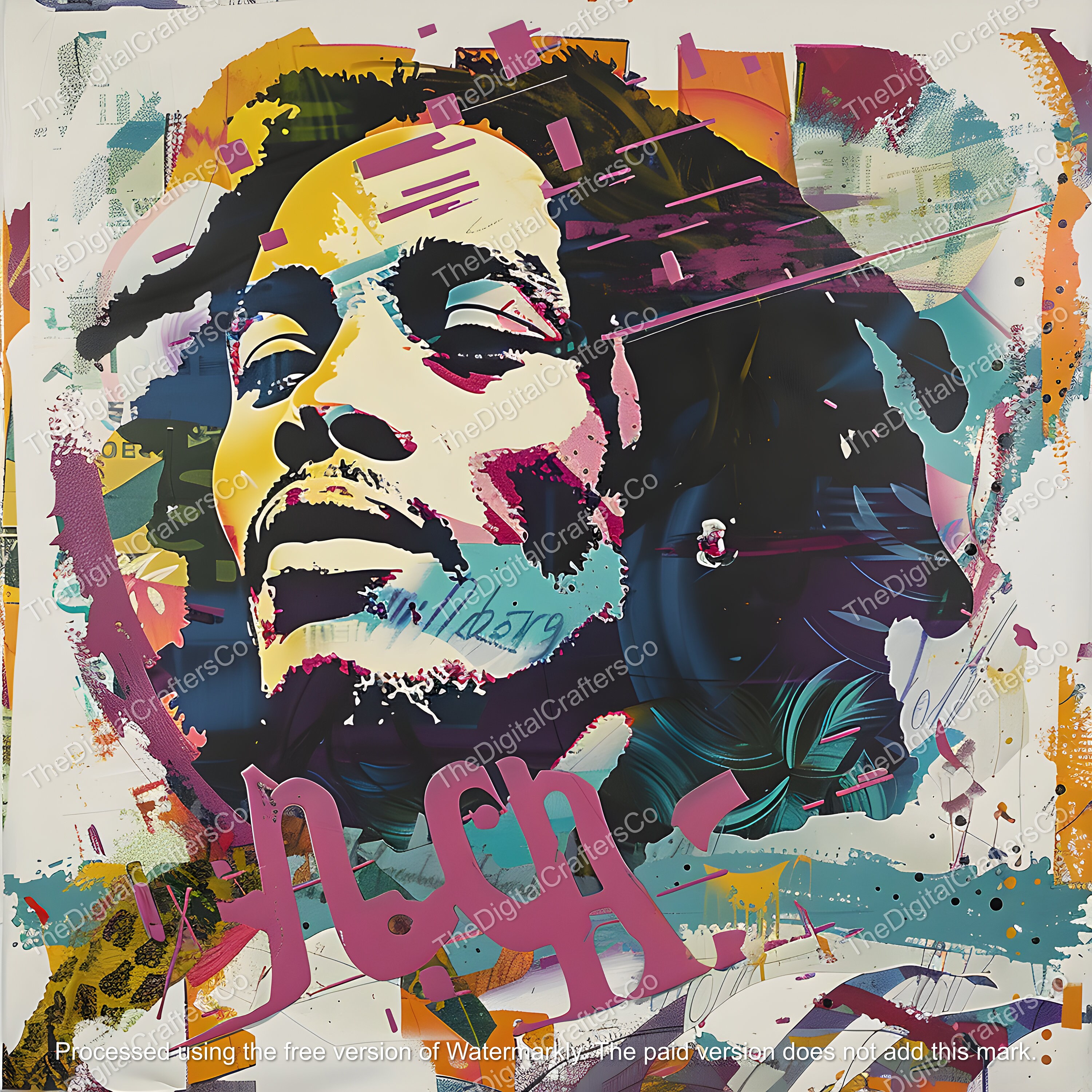 20 Bob Marley Pop Art PNG, One Love High Quality Images, Printable ...