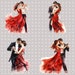 Romantic Dance Clipart Set, 27 Watercolor Valentine's Day Dancing ...