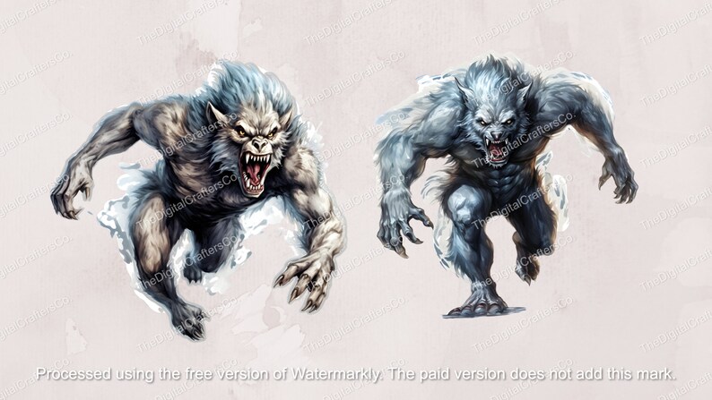 Werewolf SVG PNG Collection | Werewolf Clipart | Instant Download | 20 ...