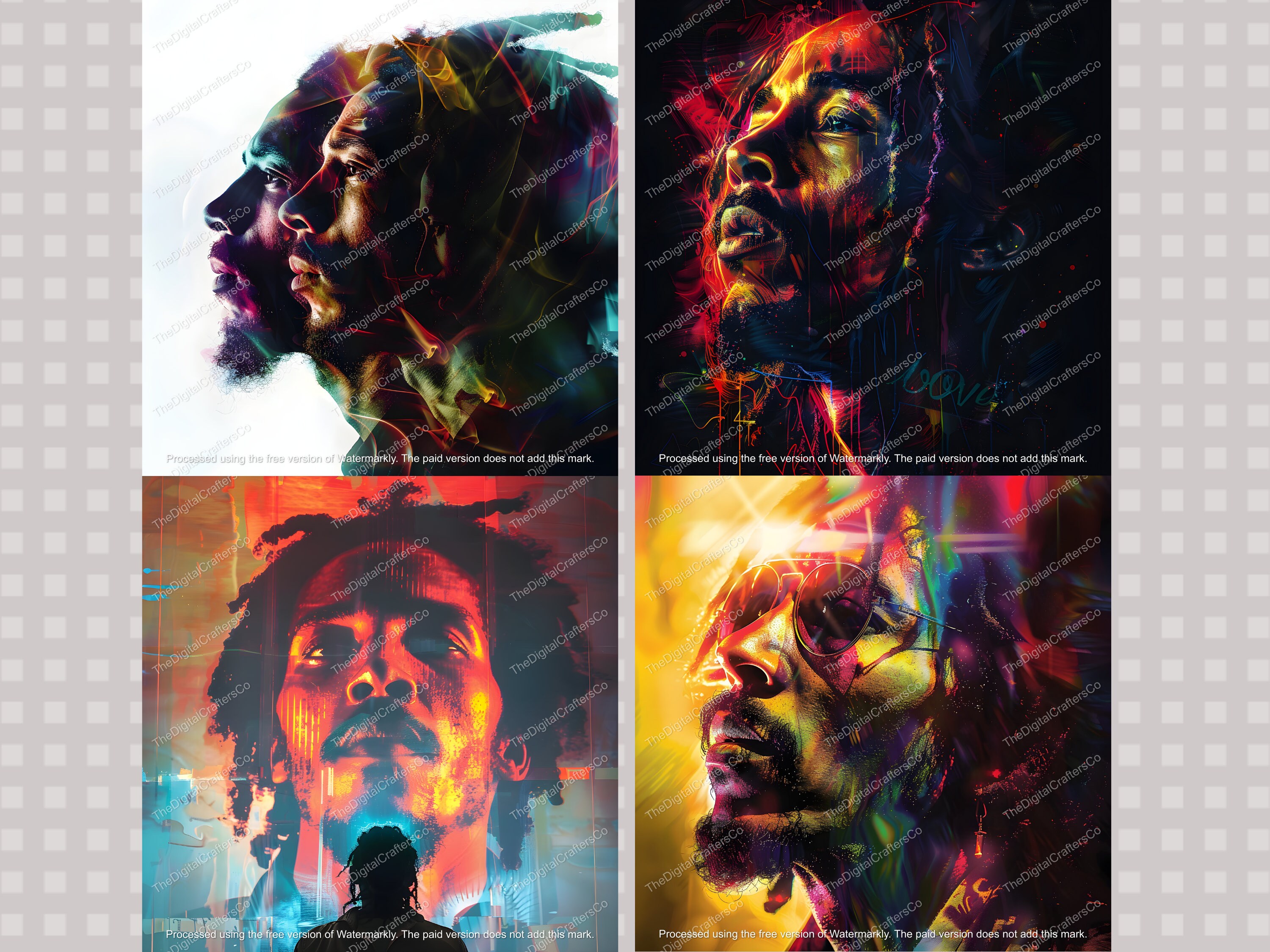 Ultimate Bob Marley PNG Bundle, 188 High Quality PNG, 11 Packs, One ...