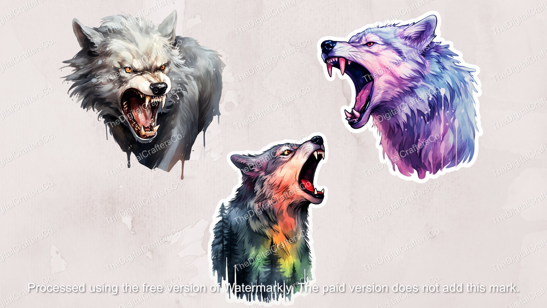 Werewolf SVG PNG Collection Werewolf Clipart Instant Download 20 High ...