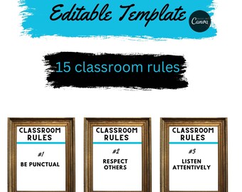 High School Classroom Rules Sign - Etsy