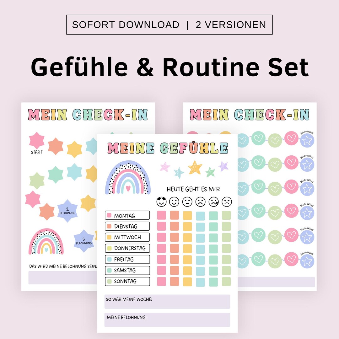 Children's Feelings Checklist, Children's Feelings Cards, Montessori ...