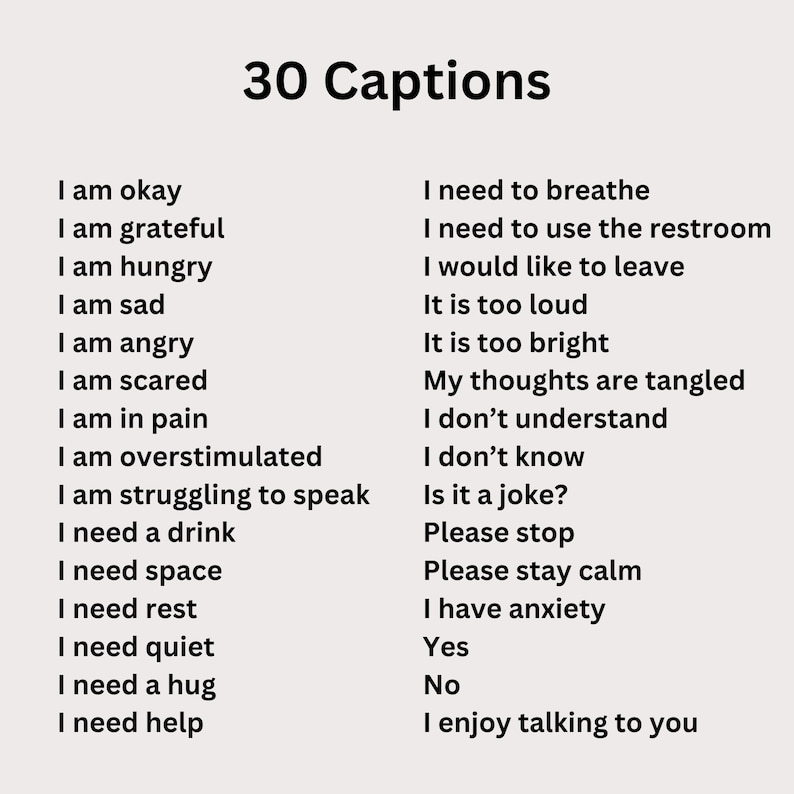 Silly Cat Themed Autism Communication Cards, AAC, Digital Nonverbal Aid ...