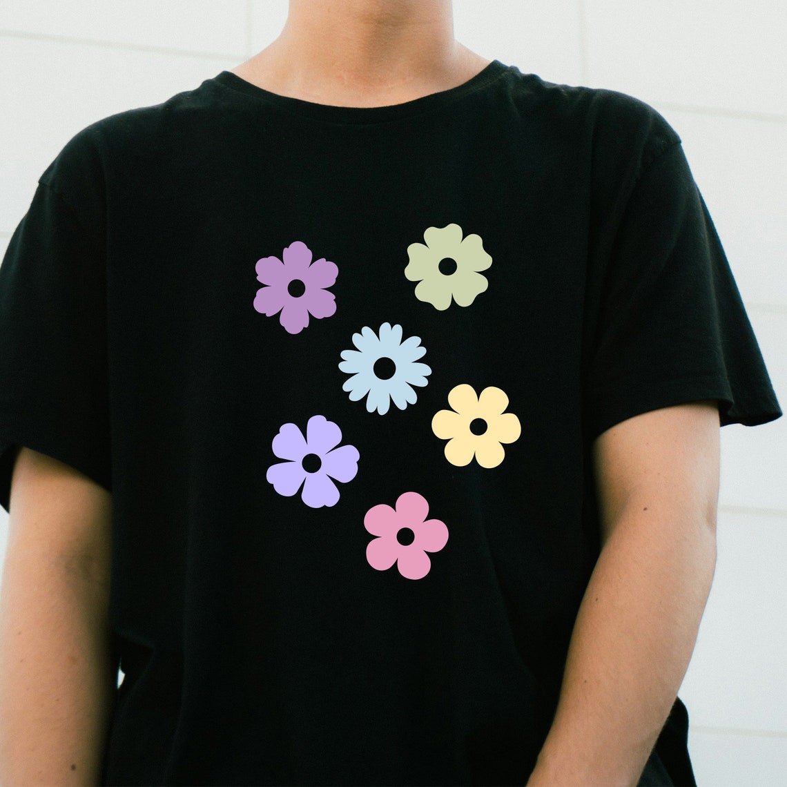 Pastel Flower Market Svg, Flower Svg Messy, Flower Bunch Svg, Floral ...