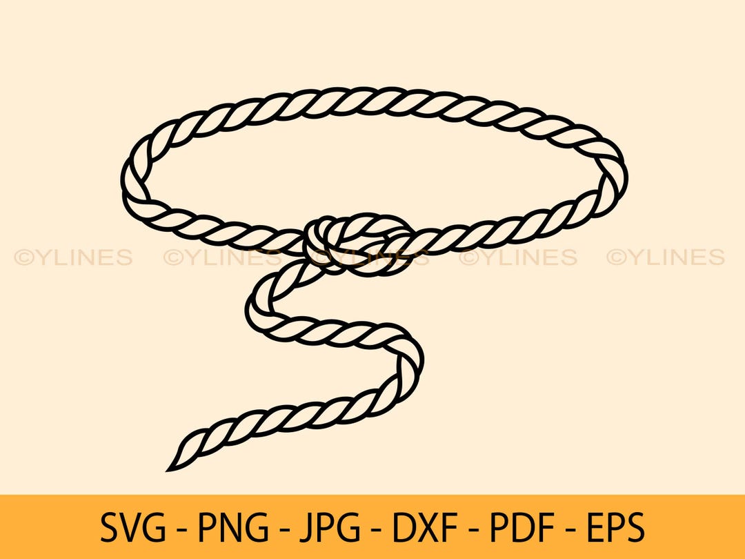 Lasso Svg, Rope Lasso Svg, Lasso Clipart, Cowboy Rope Svg , Cowboy ...