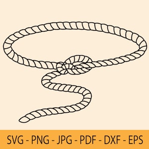 Lasso Svg, Rope Lasso Svg, Lasso Clipart, Cowboy Rope Svg , Cowboy ...