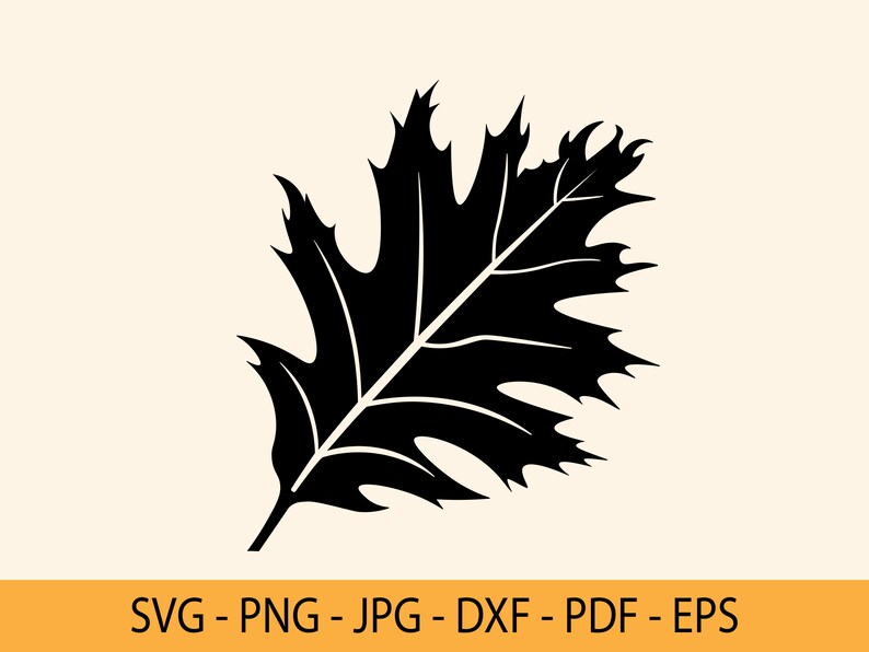 Red Oak Leaf Svg Png Dxf Eps Jpg Pdf, Autumn Fall Themed Png for ...