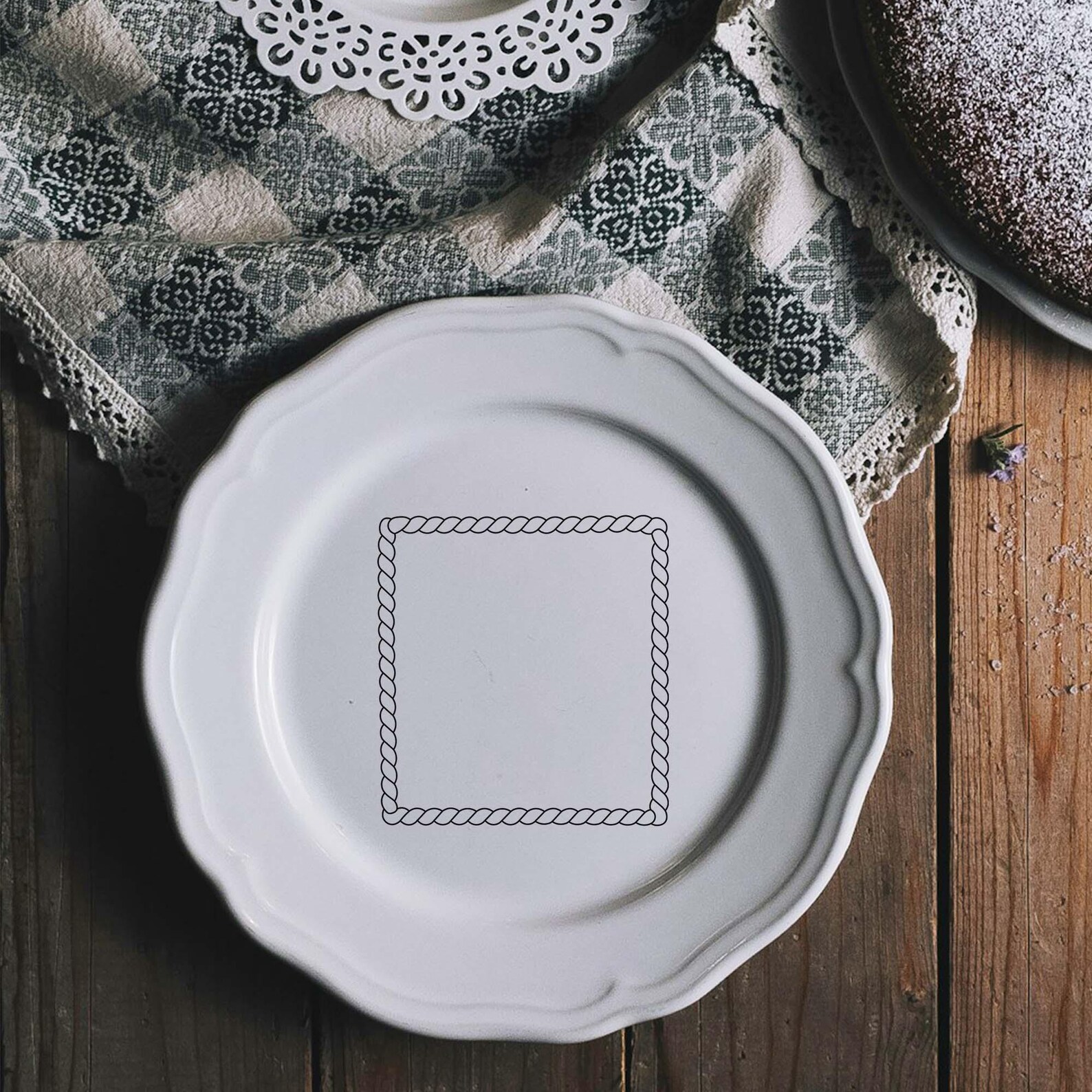 Lasso Svg, Rope Square Border Svg, Rope Square Frame Svg, Square ...